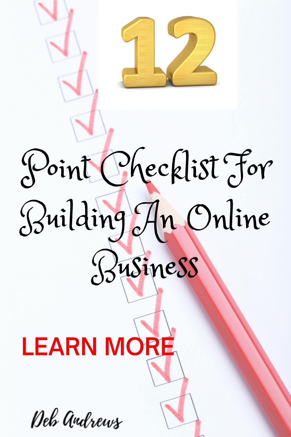 12 Point Check list For Building An Online Business Series - Deb ...